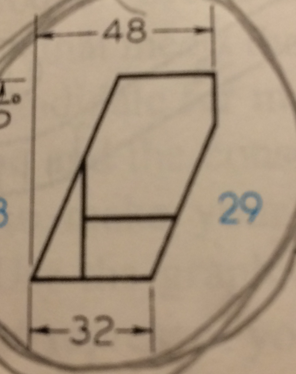 Draw the given views #29 (side and front) and create | Chegg.com