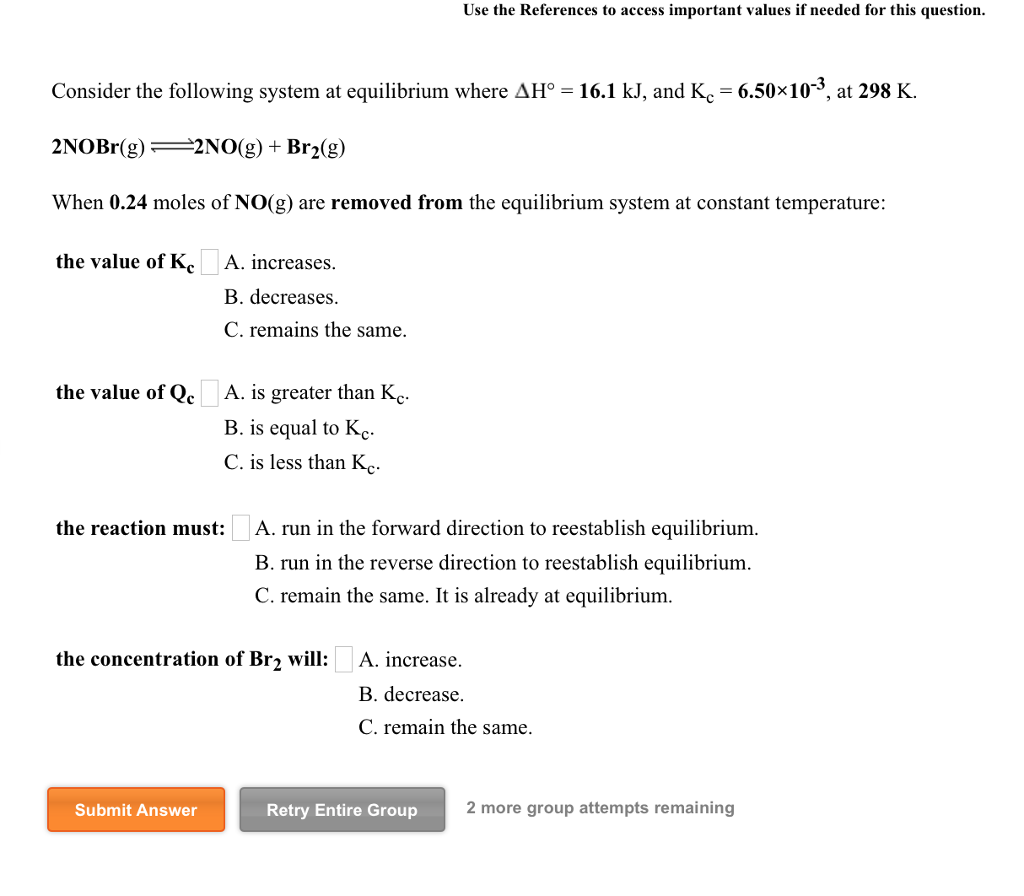 Solved Consider the following system at equilibrium where | Chegg.com Solved Consider the following system at equilibrium where | Chegg.com