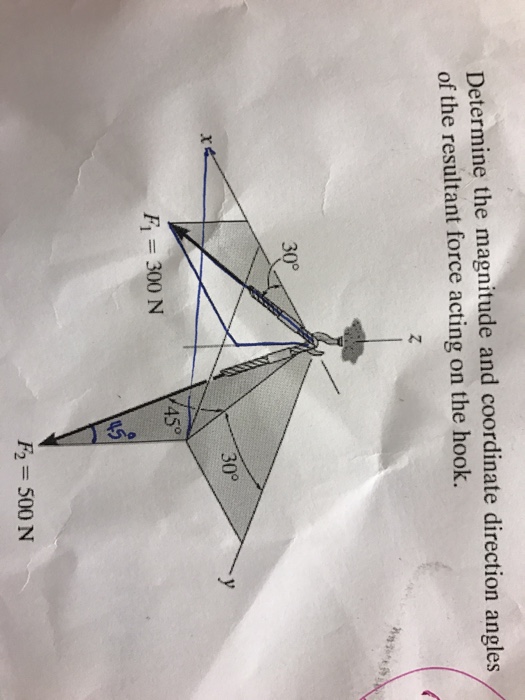 Solved Determine the magnitude and coordinate direction | Chegg.com