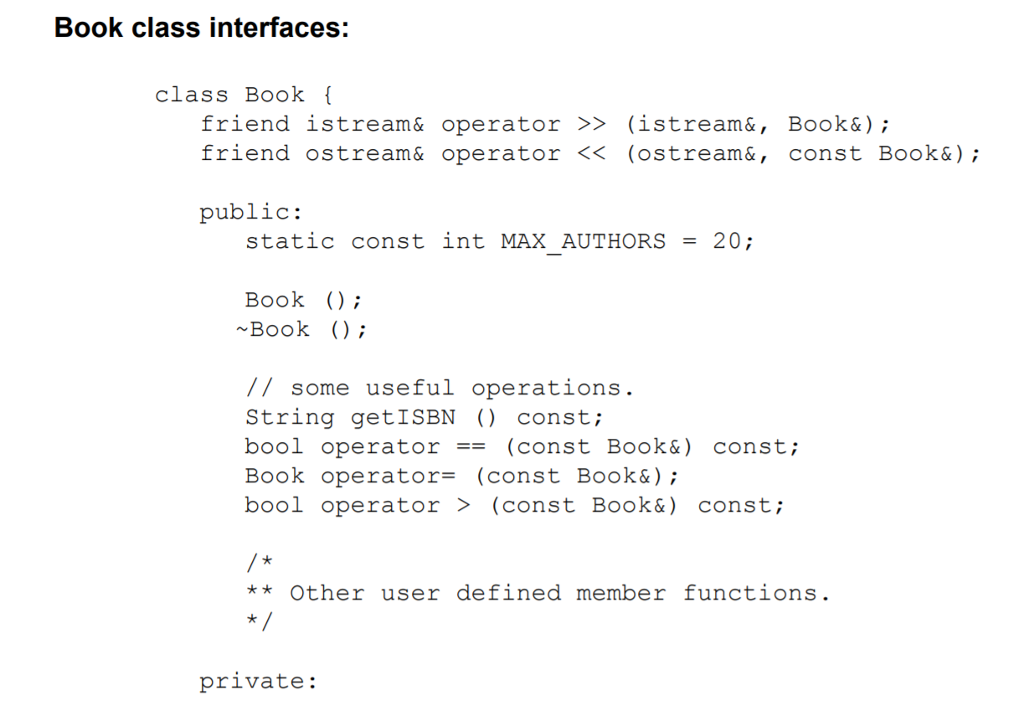 Solved Objectives: class associations, arrays, operator | Chegg.com