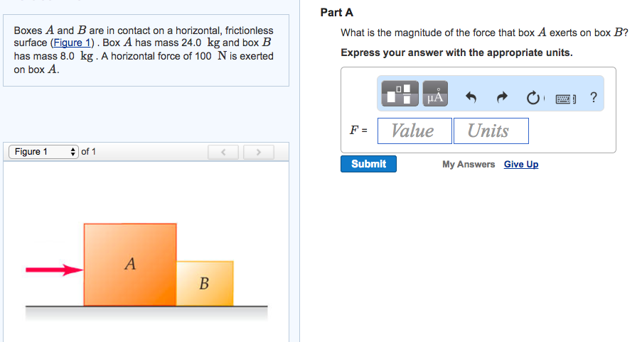 Solved Boxes A and B are in contact on a horizontal, | Chegg.com