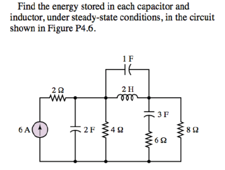 Solved Find the energy stored in each capacitor and | Chegg.com