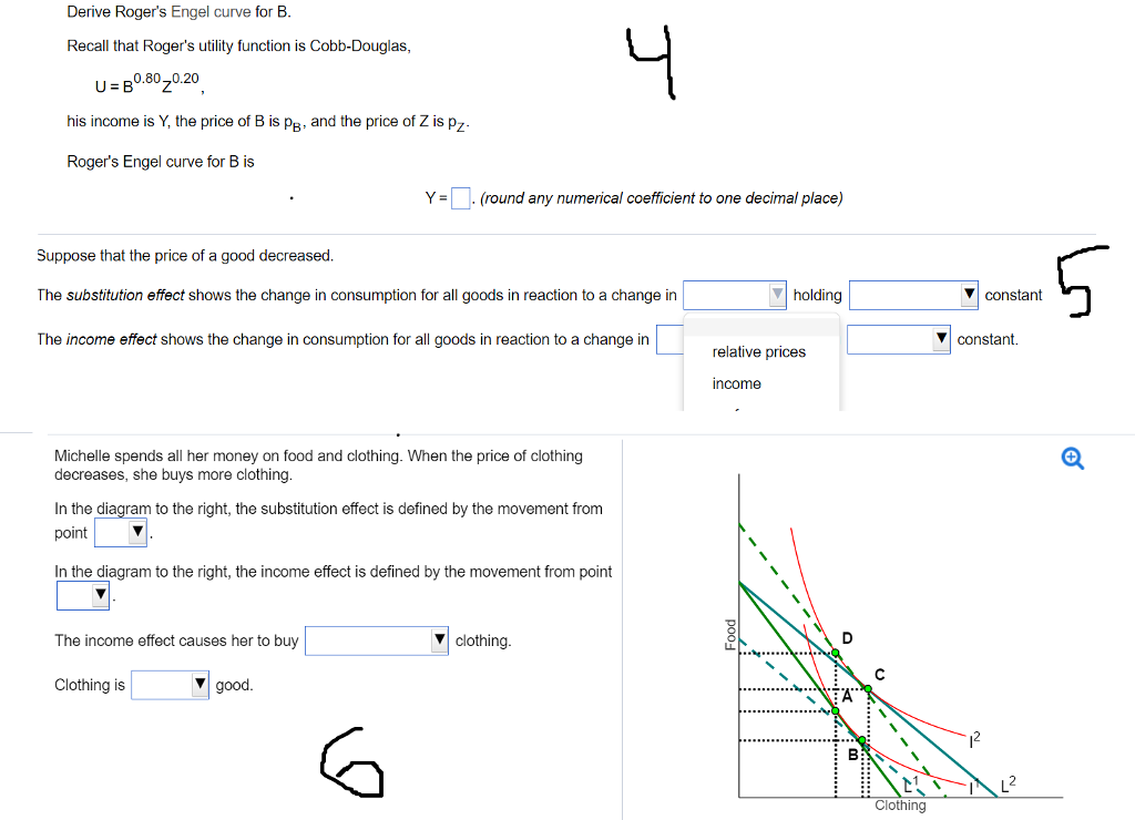 Solved Derive Roger's Engel curve for B. Recall that | Chegg.com