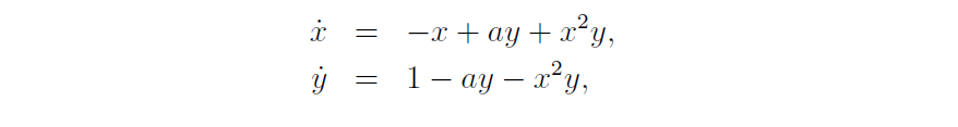 Consider the Selkov model of glycolysis given by the | Chegg.com