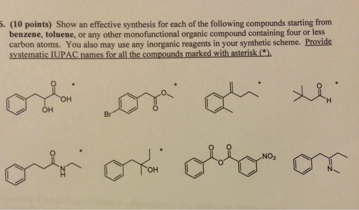 Solved show an effective synthesis for each of the following | Chegg.com
