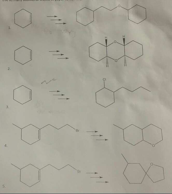 Solved Orgo 1. Synthesis problems. kindly help with | Chegg.com