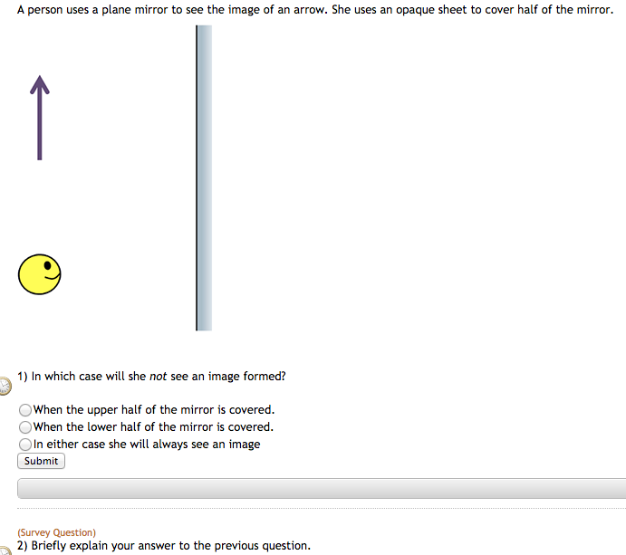 Solved A person uses a plane mirror to see the image of an | Chegg.com