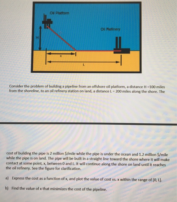 Solved Consider the problem of building a pipeline from an | Chegg.com