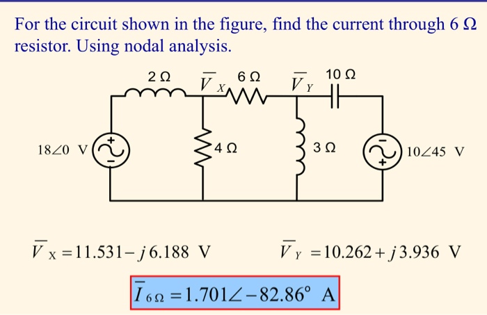 Solved For The Circuit Shown In The Figure Find The Current