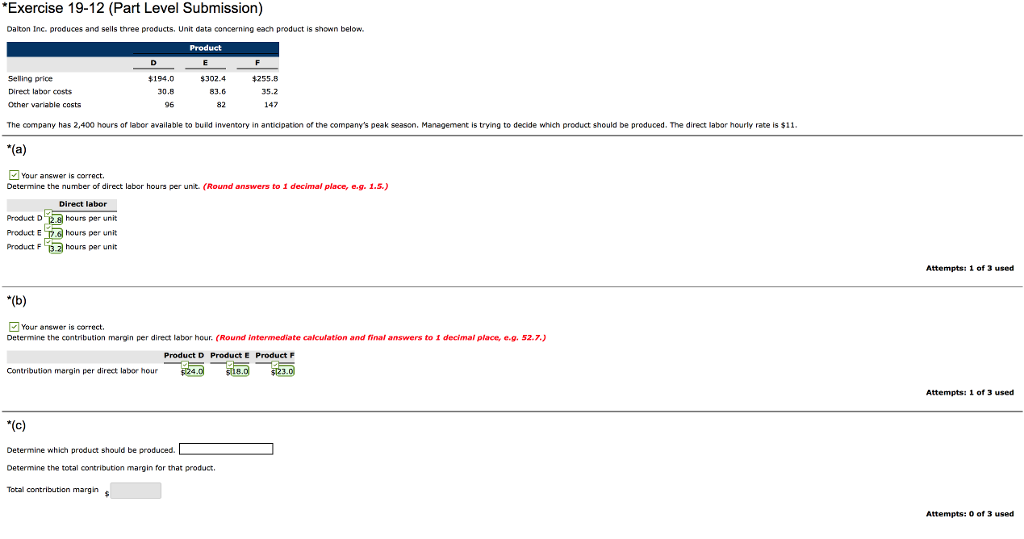 Solved "Exercise 19-12 (Part Level Submission) Oalton Inc. | Chegg.com