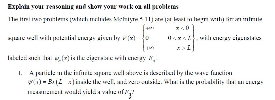 Solved The first two problems (which includes McIntyre 5.11) | Chegg.com