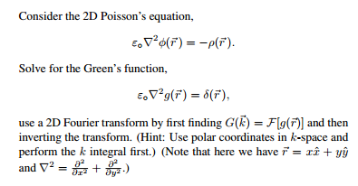 Consider the 2D Poisson's equation. ^2 | Chegg.com