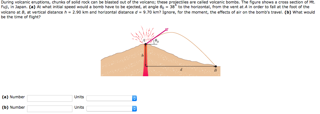 Solved During volcanic eruptions, chunks of solid rock can | Chegg.com