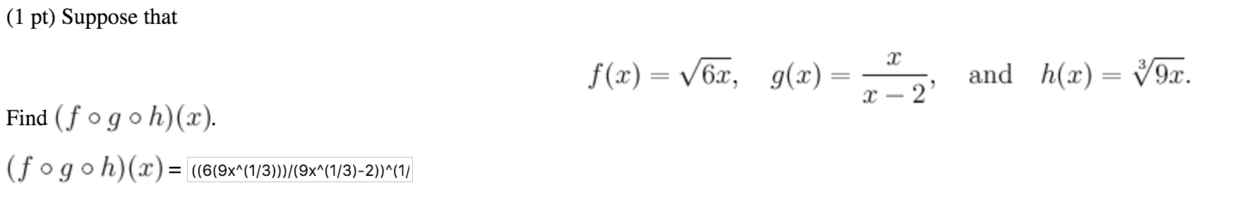 Solved Suppose that f(x) = square root x, g(x) = x/x - 2, | Chegg.com