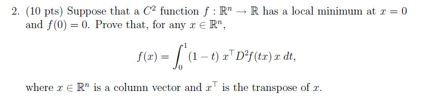 my idea is to use multivariable taylor expansion but | Chegg.com