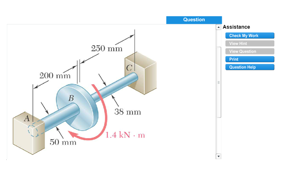 Solved Two solid steel shafts (G = 77.2 GPa) are connected | Chegg.com
