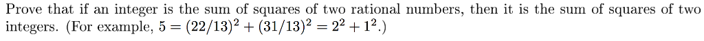 Solved Prove that if an integer is the sum of squares of two | Chegg.com