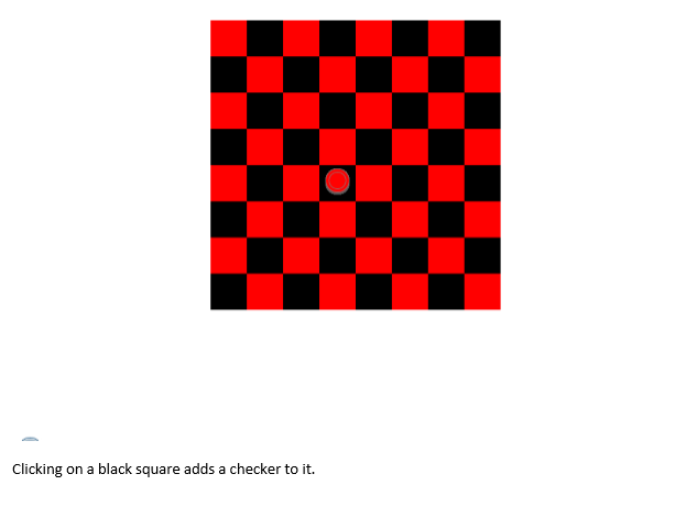 Solved Create an interactive checkerboard web page. The | Chegg.com