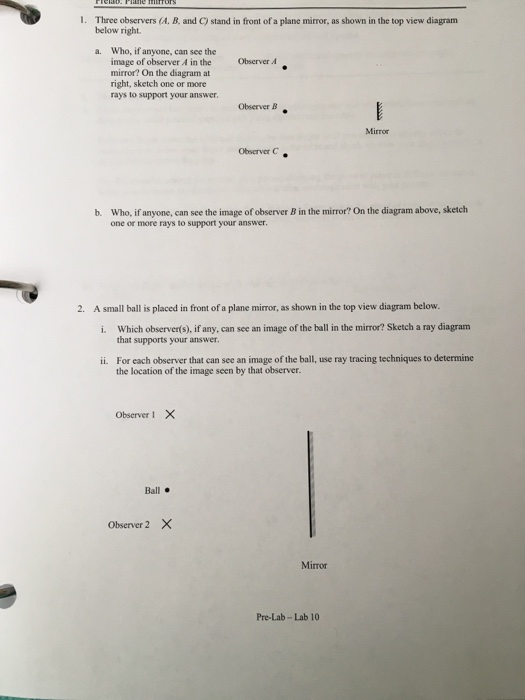 Solved Three observers (A, B, and C) stand in front of a | Chegg.com