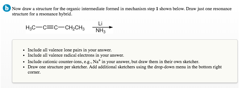 Solved Now draw a structure for the organic intermediate | Chegg.com
