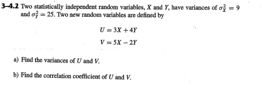 Solved 34.2 Two statistically independent random variables, | Chegg.com