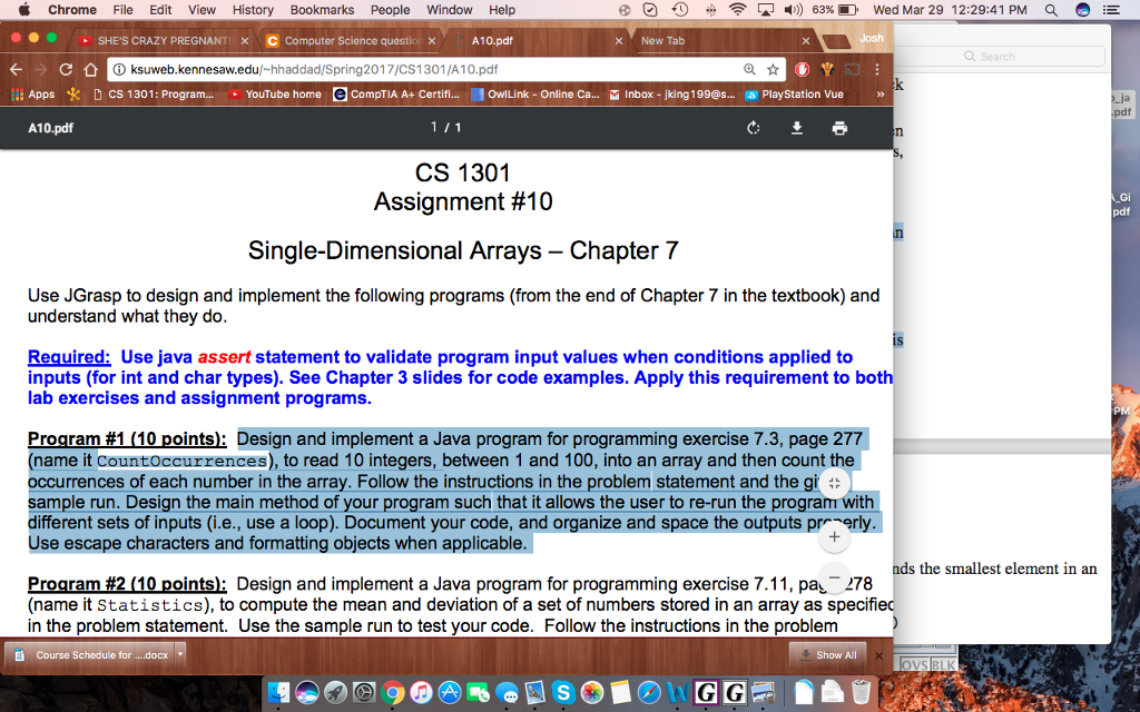 Computer Science Archive | March 29, 2017 | Chegg.com