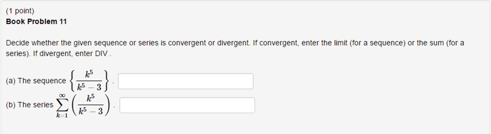 Solved Decide whether the given sequence or series is | Chegg.com