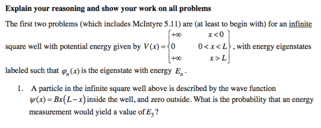 Solved Explain your reasoning and show your work on all | Chegg.com