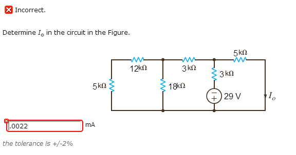 Solved Determine Io in the circuit in the circuit in the | Chegg.com
