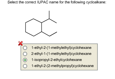 Solved Select the correct IUPAC name for the following | Chegg.com