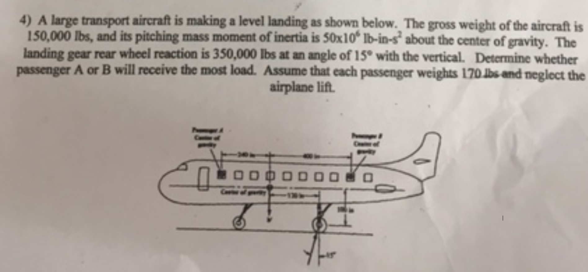 A large transport aircraft is making a level landing | Chegg.com
