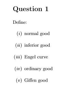 Solved Define: normal good inferior good Engel curve | Chegg.com