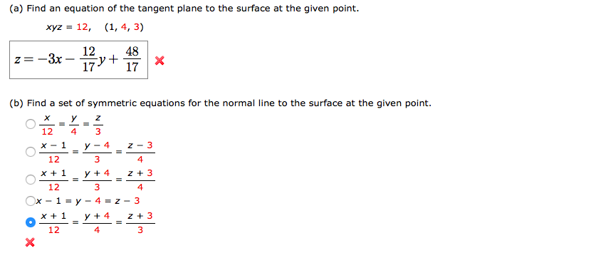 Solved Find a set of parametric equations for the tangent | Chegg.com