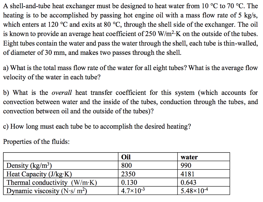 Solved 4. Solve the following problem with LMTD method. If | Chegg.com