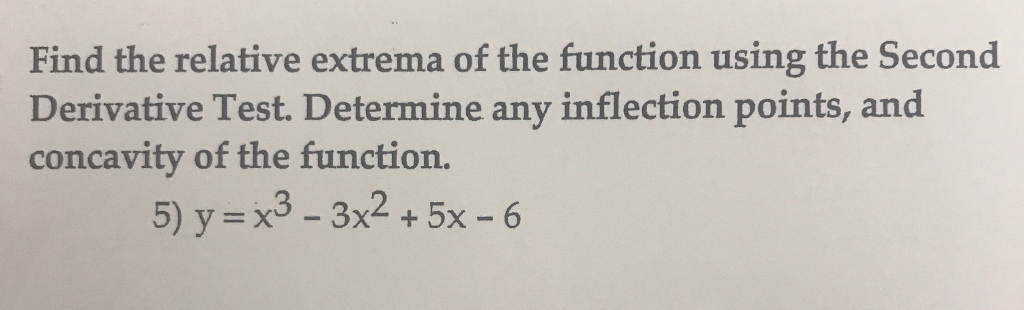 Solved Find the relative extrema of the function using the | Chegg.com