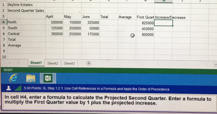 In Cell I4 Enter a Formula to Calculate