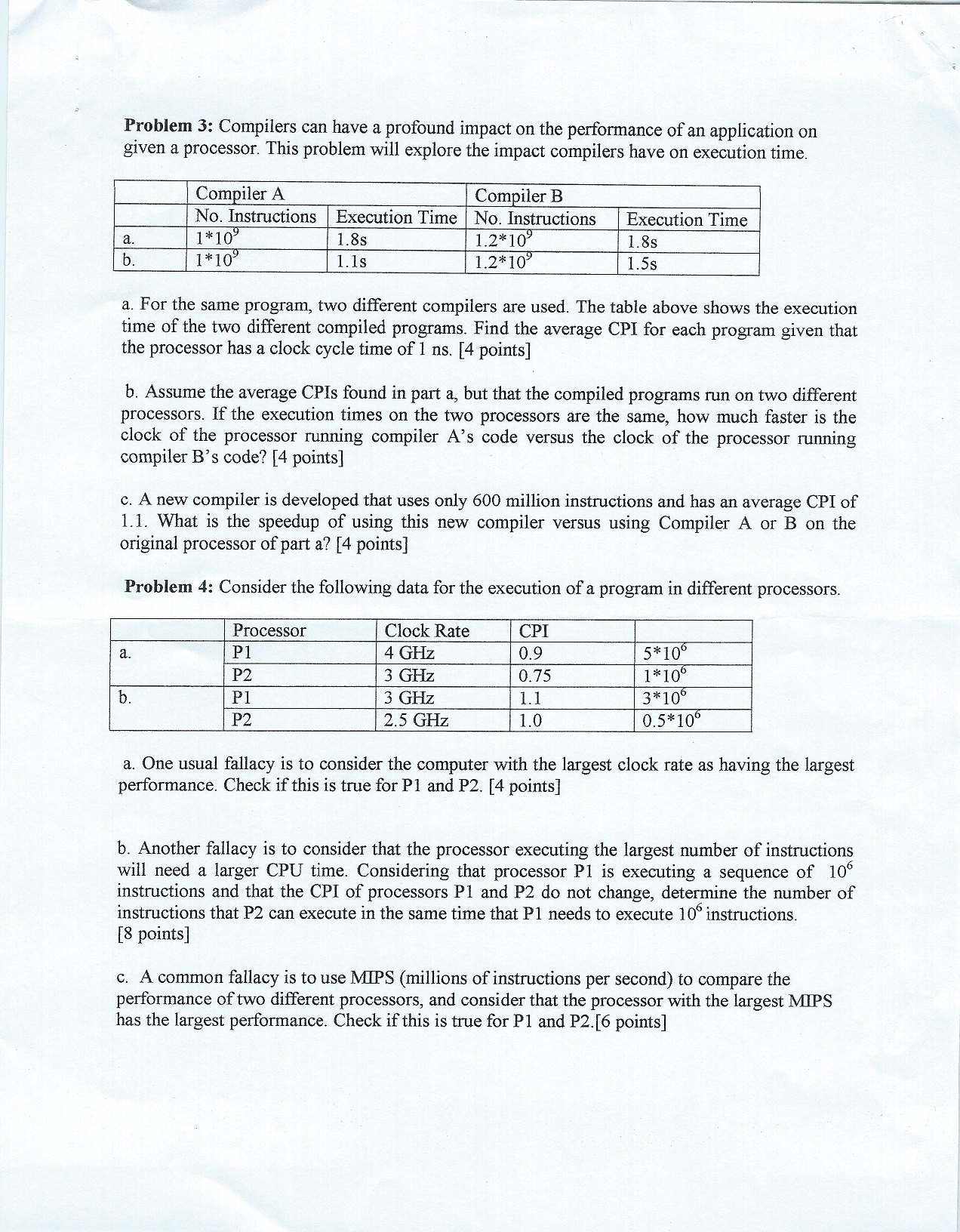 Solved Compilers can have a profound impact on the | Chegg.com