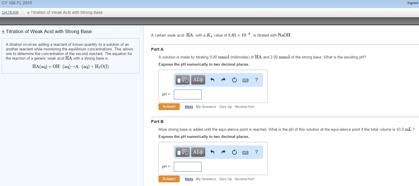Solved A titration involves adding a reactant of known | Chegg.com