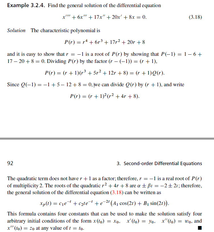 Solved Could someone explain to me how the r^4 + 6r^3 +17r^2 | Chegg.com