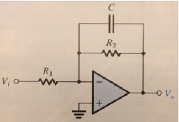 Solved This circuit is known as a first-order, low-pass | Chegg.com