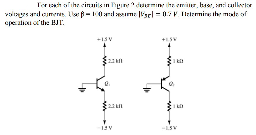 Solved For each of the circuits in Figure 2 determine the | Chegg.com