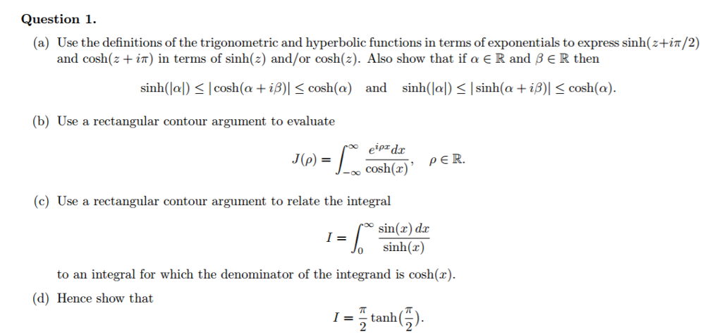 complex analysis, rectangular contour integral Use a | Chegg.com complex analysis, rectangular contour integral Use a | Chegg.com