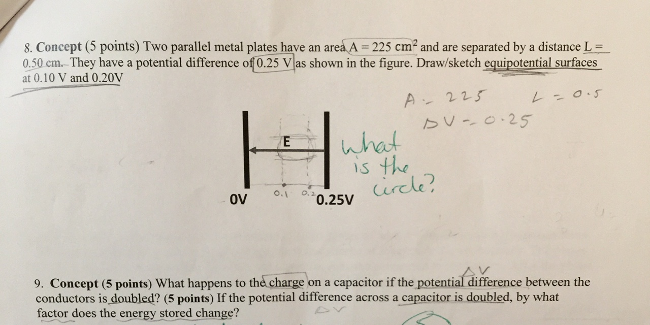 Solved Concept Two parallel metal plates have an area, A = | Chegg.com