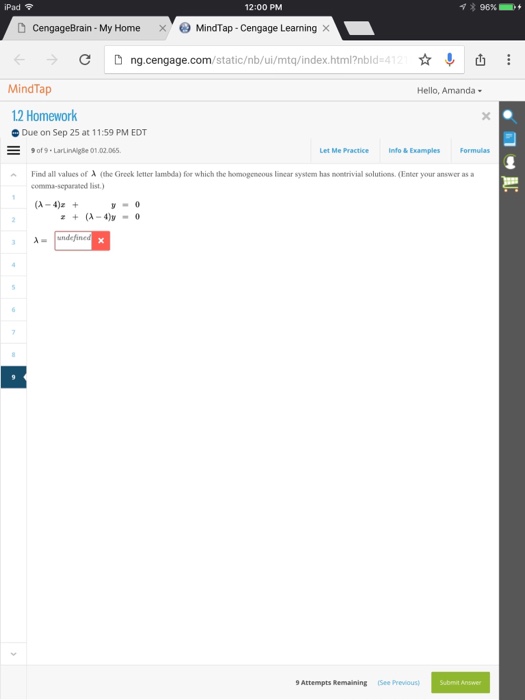 Solved Find all values of lambda (the Greek letter lambda) | Chegg.com