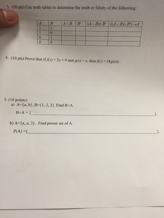 Solved Use truth tables to determine the truth or falsity of | Chegg.com
