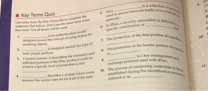 Solved cost records til he and IPSec uses Encapsulating | Chegg.com