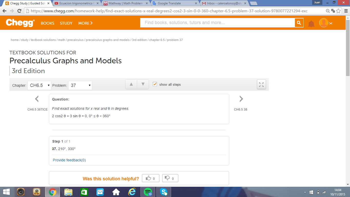 Solved E Chegg Study Guided So Ecuacion Trigonometrica X Chegg