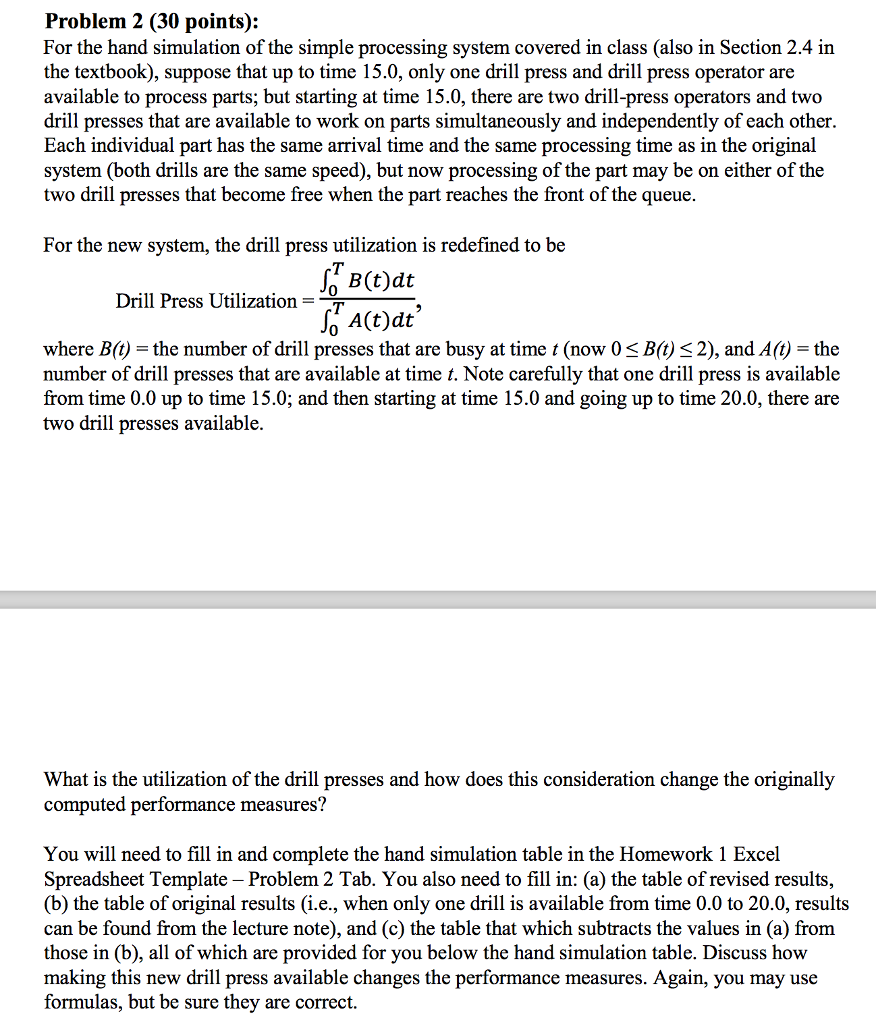 For the hand simulation of the simple processing | Chegg.com