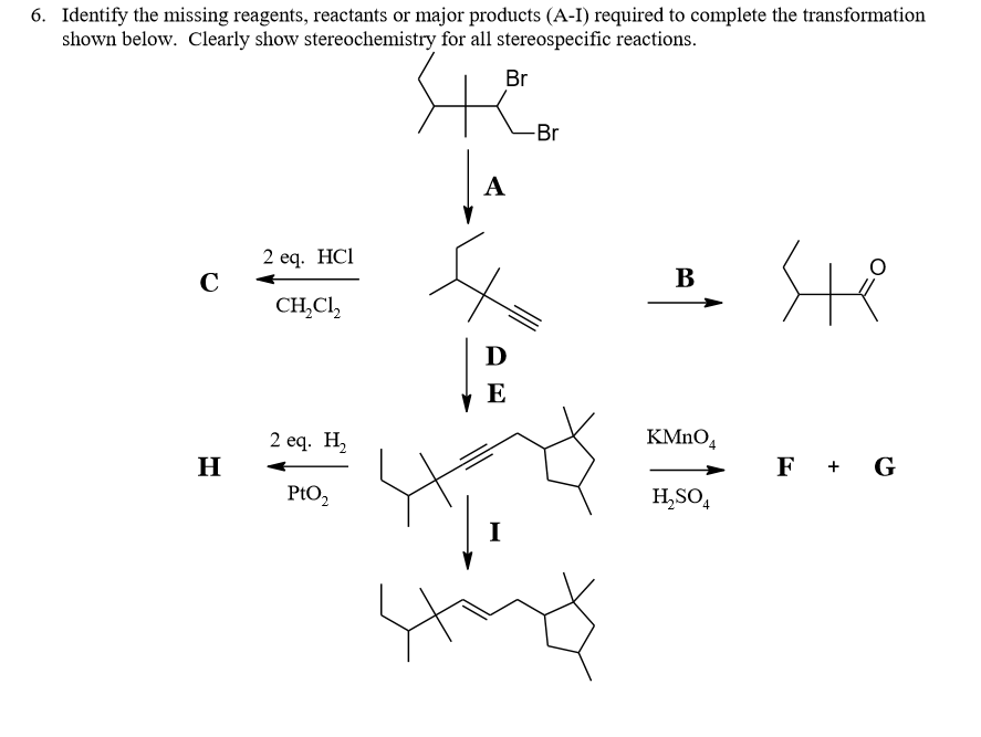 Solved Identify the missing reagents, reactants or major | Chegg.com