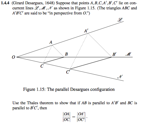 Solved Suppose that points A,B,C,A',B',C' lie on concurrent | Chegg.com